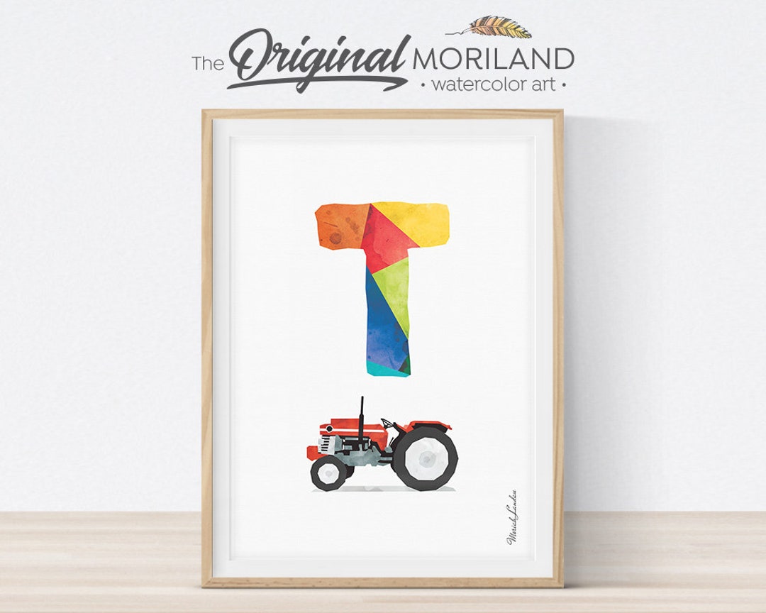 Alphabet Print, Letter T Print, Transportation Alphabet, ABC Poster ...