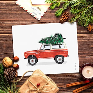 Christmas Car Print, Christmas Printable Wall Art, Christmas Printable ...