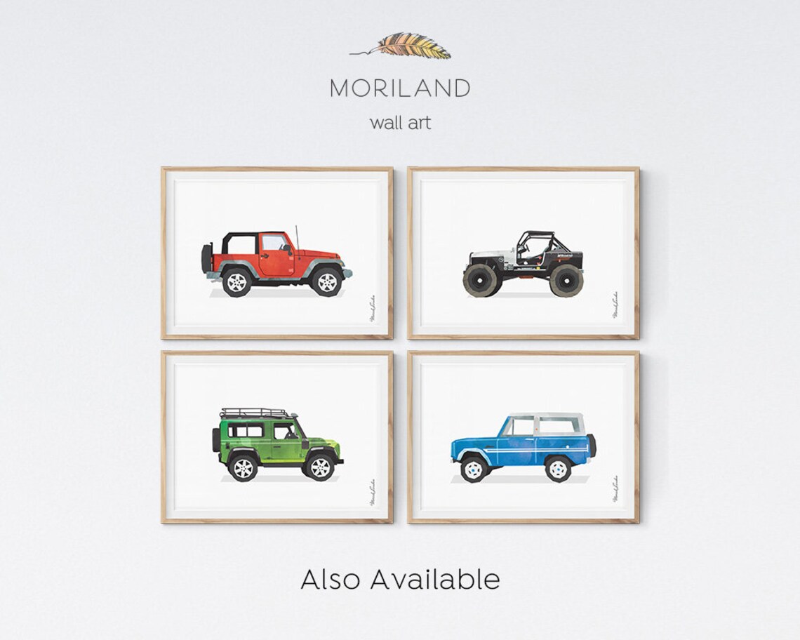 4x4 Print Car Print Printable Car Prints for Toddlers | Etsy