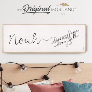 Custom Name One Line Drawing - Printable Custom Name With Airplane ...