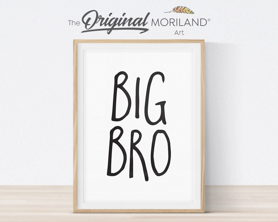 Big Brother Print, Big Bro, Big Brother Sign, Big Brother Wall Decor ...