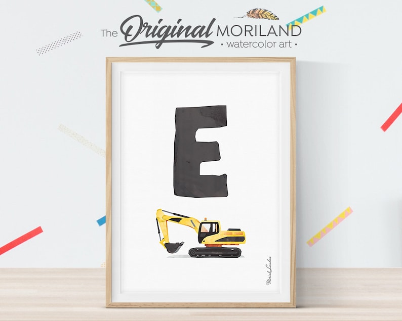 Letter E Print Alphabet Print ABC Poster Letters Nursery - Etsy UK