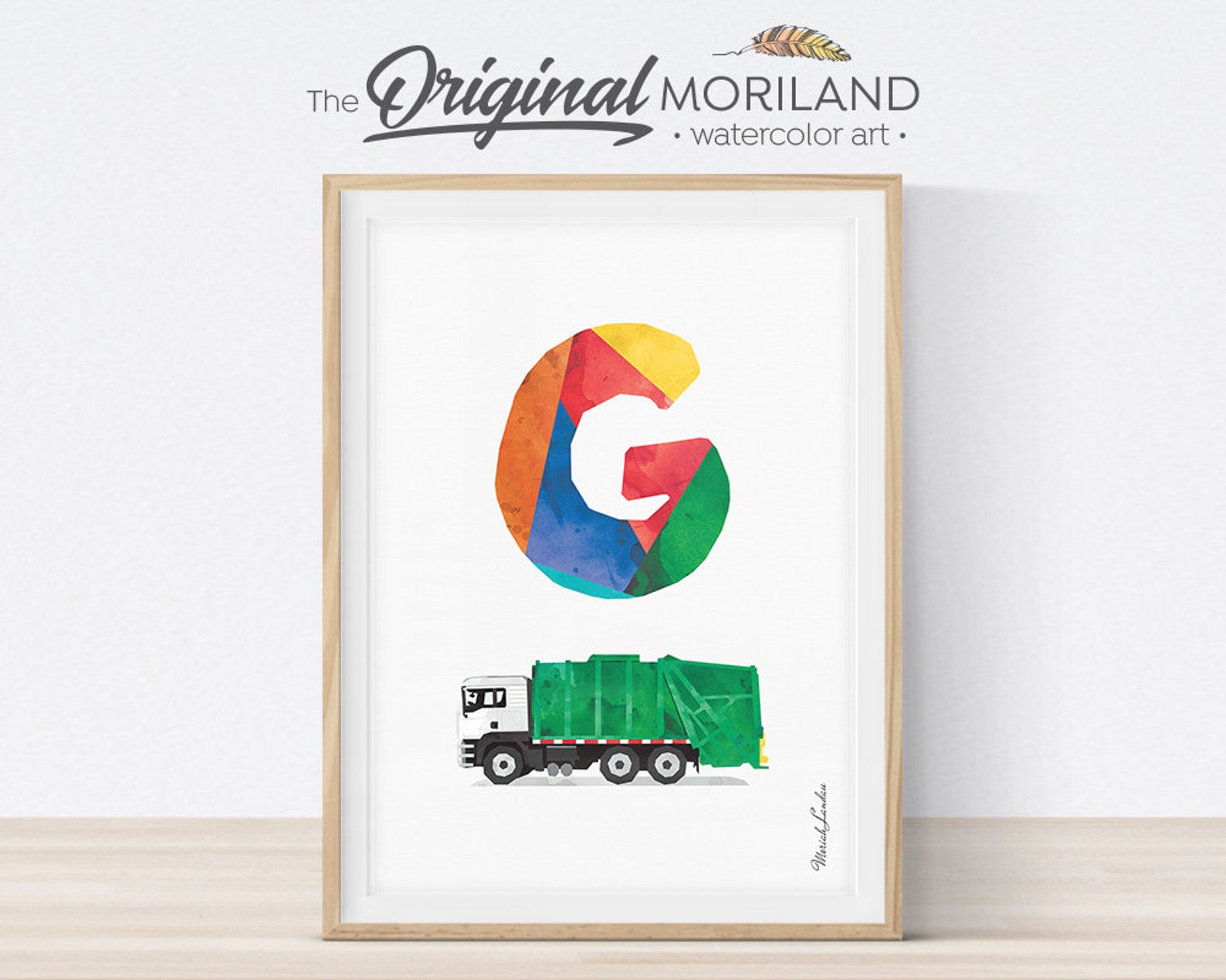 Alphabet Print Letter G Print Name Wall Art ABC Poster | Etsy