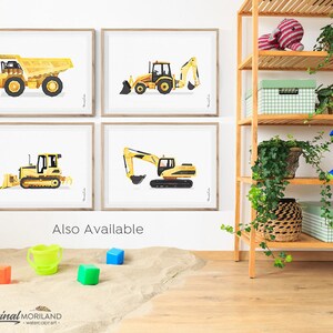 Dump Truck Print, Dump Truck Decor, Construction Print, Transportation ...