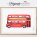 Red Double Decker Bus Print Double Decker Bus Red Bus Wall | Etsy