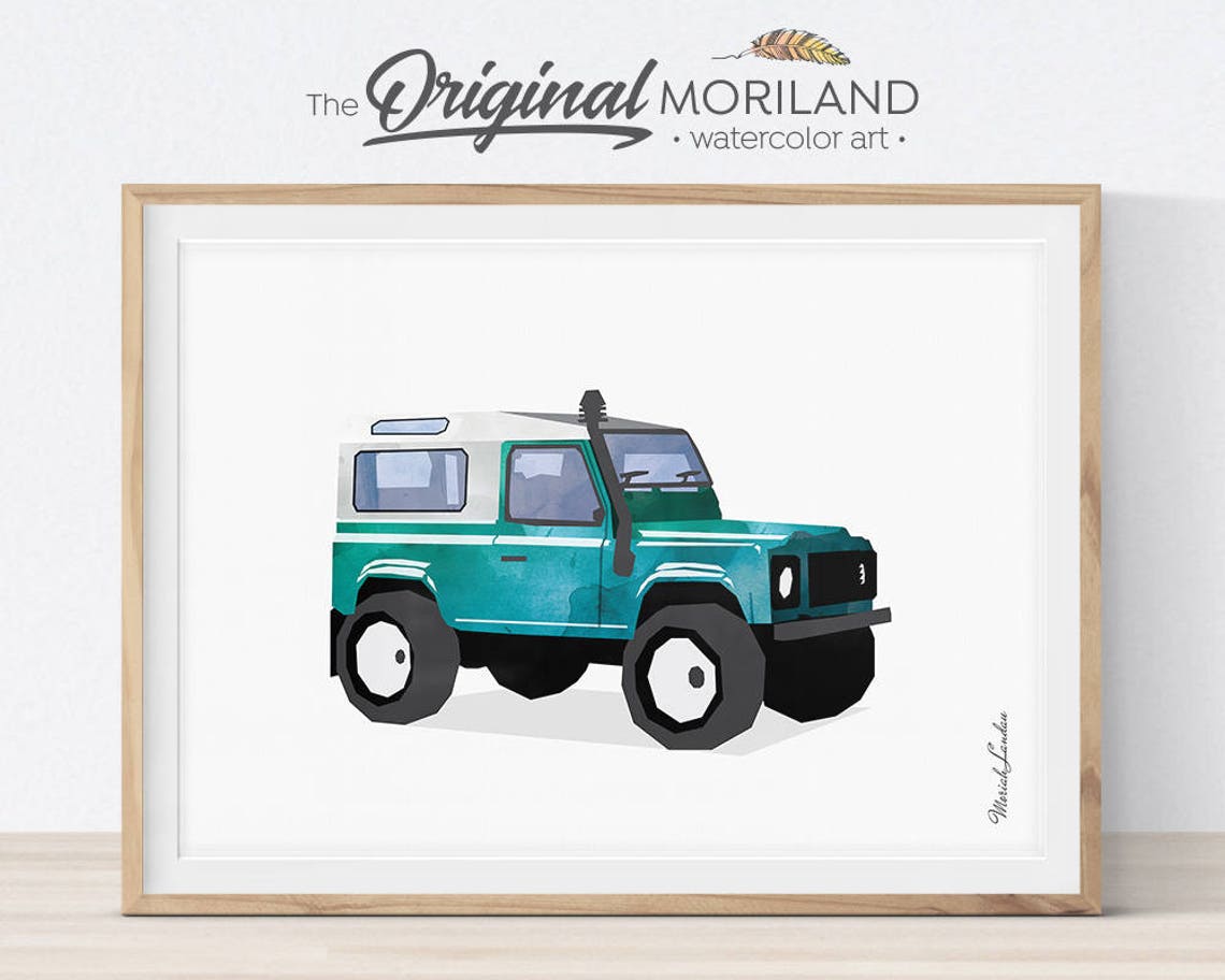 4x4 Print SUV Printable Wall Art Transportation Print | Etsy