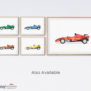 Racing Car Print, Race Car Decor, Transport Art, Boys Room Decor ...