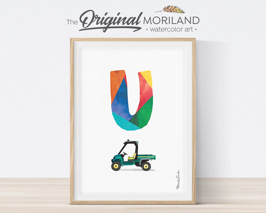 Alphabet Print, Letter U Print, Transportation Alphabet, ABC Poster ...
