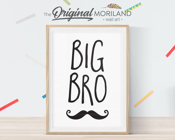 Big Brother Print Big Bro Big Brother Sign Big Brother Wall | Etsy