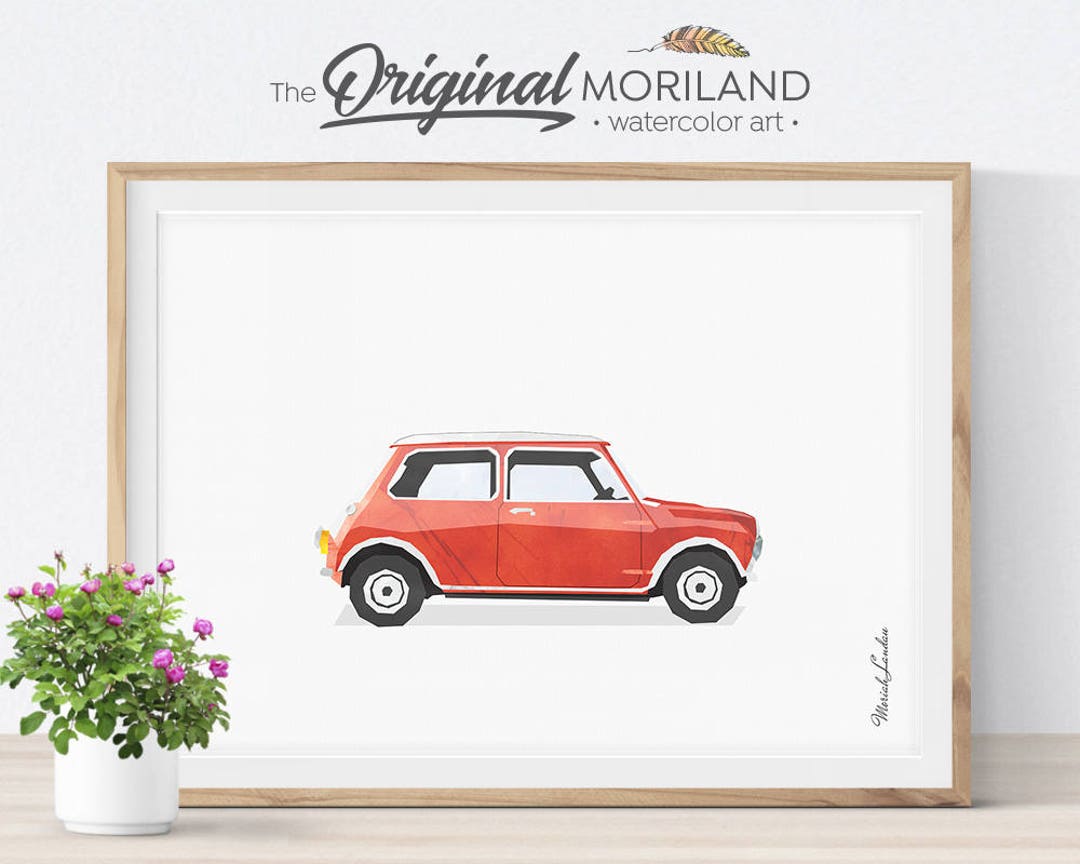 Mini Car Print, Car Print, Transportation Print, Teenager Decor ...