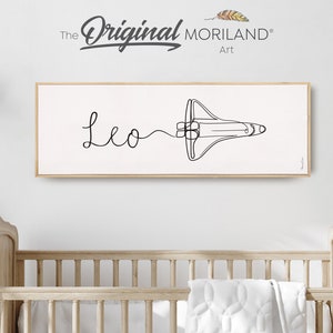 Custom Name One Line Drawing Printable Custom Name With Space Shuttle ...