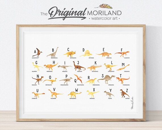 Wall Décor Home Décor Home & Living Alphabet Dinosaurs Print Printable ...