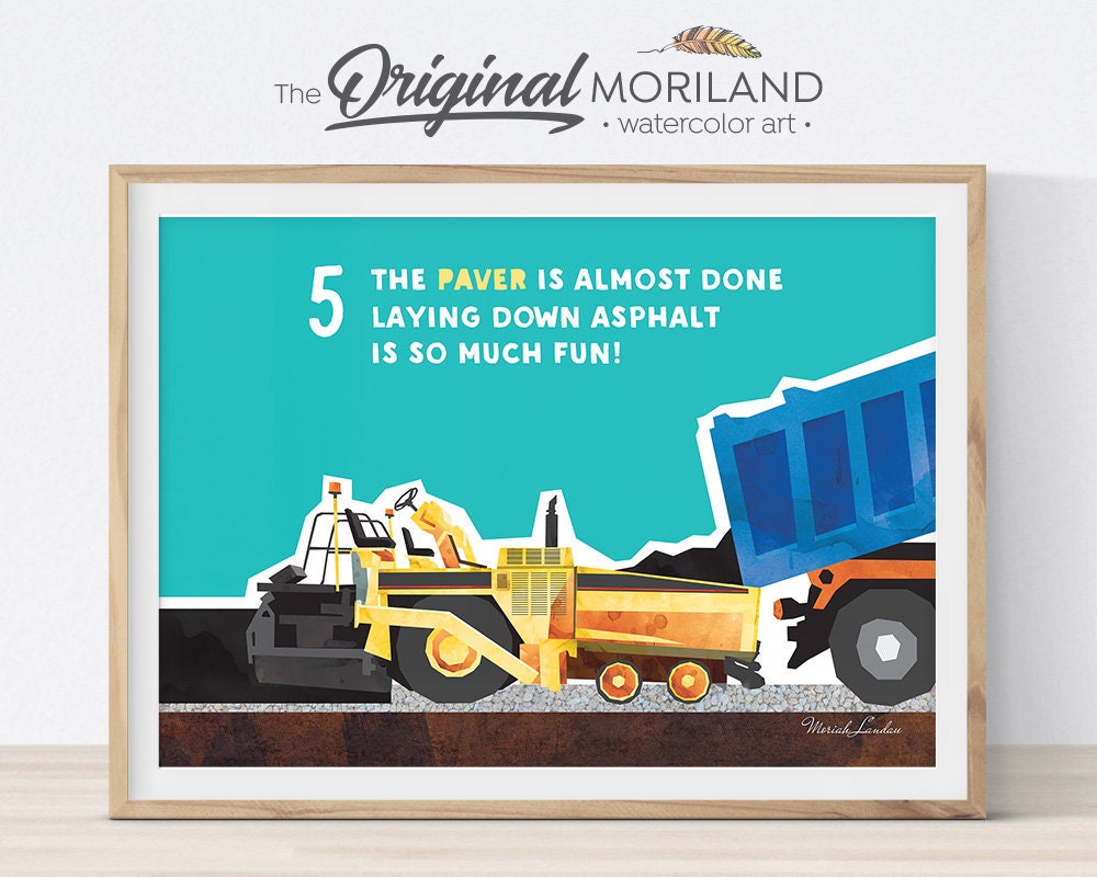 How to Build a Road Poem by MORILAND® Educational Wall Art - Etsy