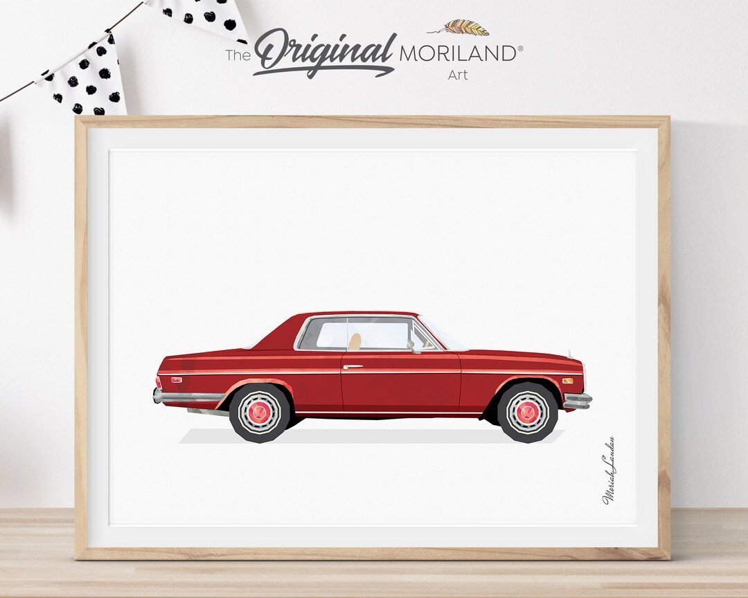 Red Classic Car Print, Boy Nursery Wall Art (digital Download) - Etsy