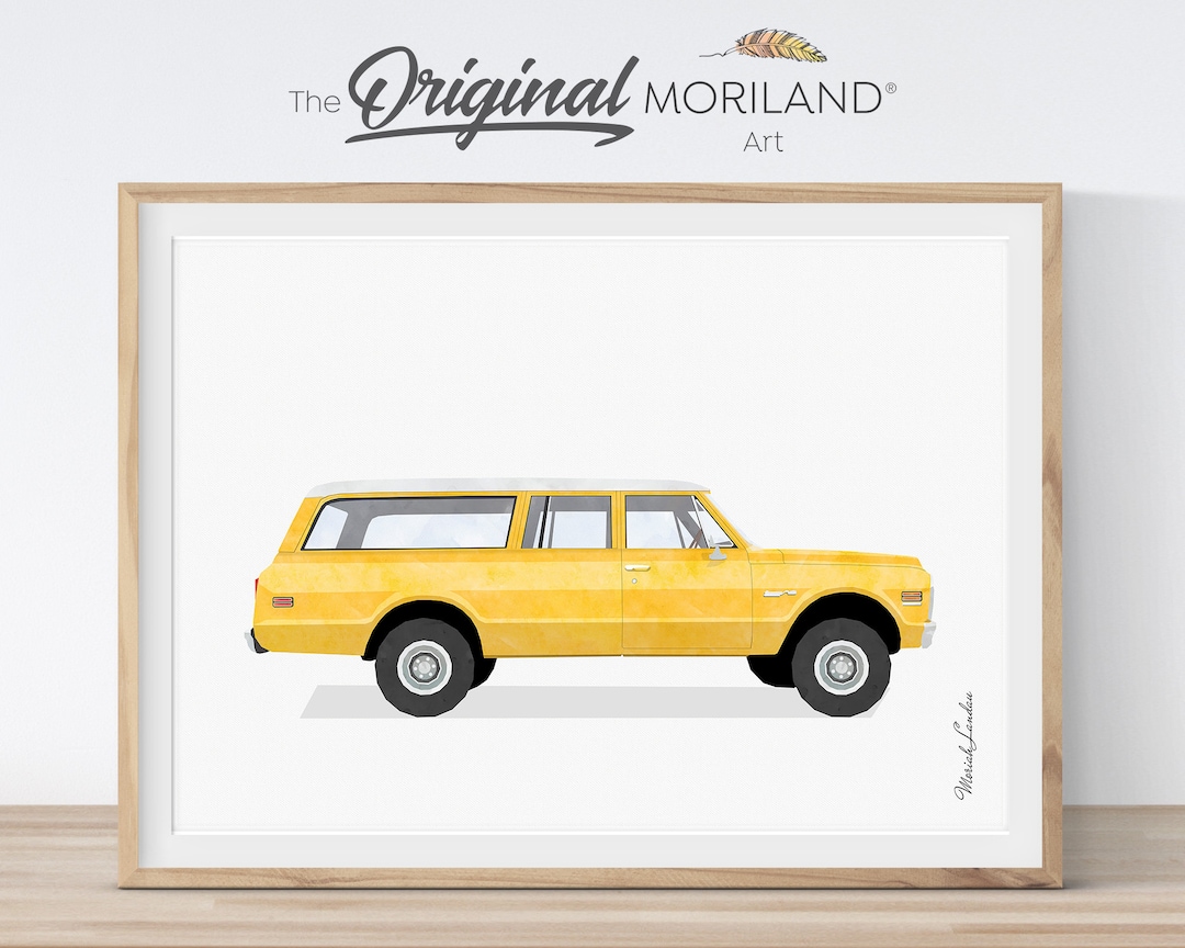 Vintage Car Print, Printable, Car Print Boys Room, Truck Print, Classic ...