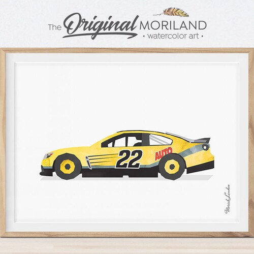 Race Car Print Racing Car Printable Transportation Wall Art - Etsy