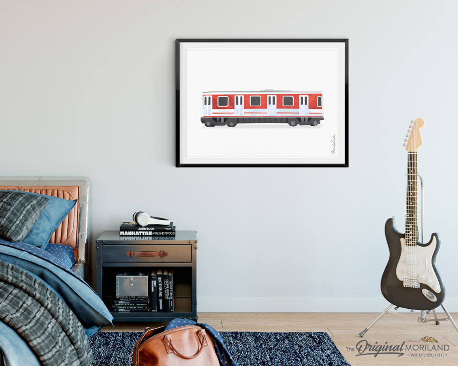 Subway Train Print Train Wall Art Train Printable | Etsy