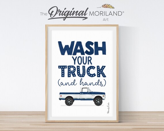 Wash Your Hands Printable Sign Wash Your Truck Print - Etsy