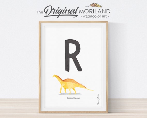 Alphabet Print Letter R Print Personalized Name Nursery ABC | Etsy