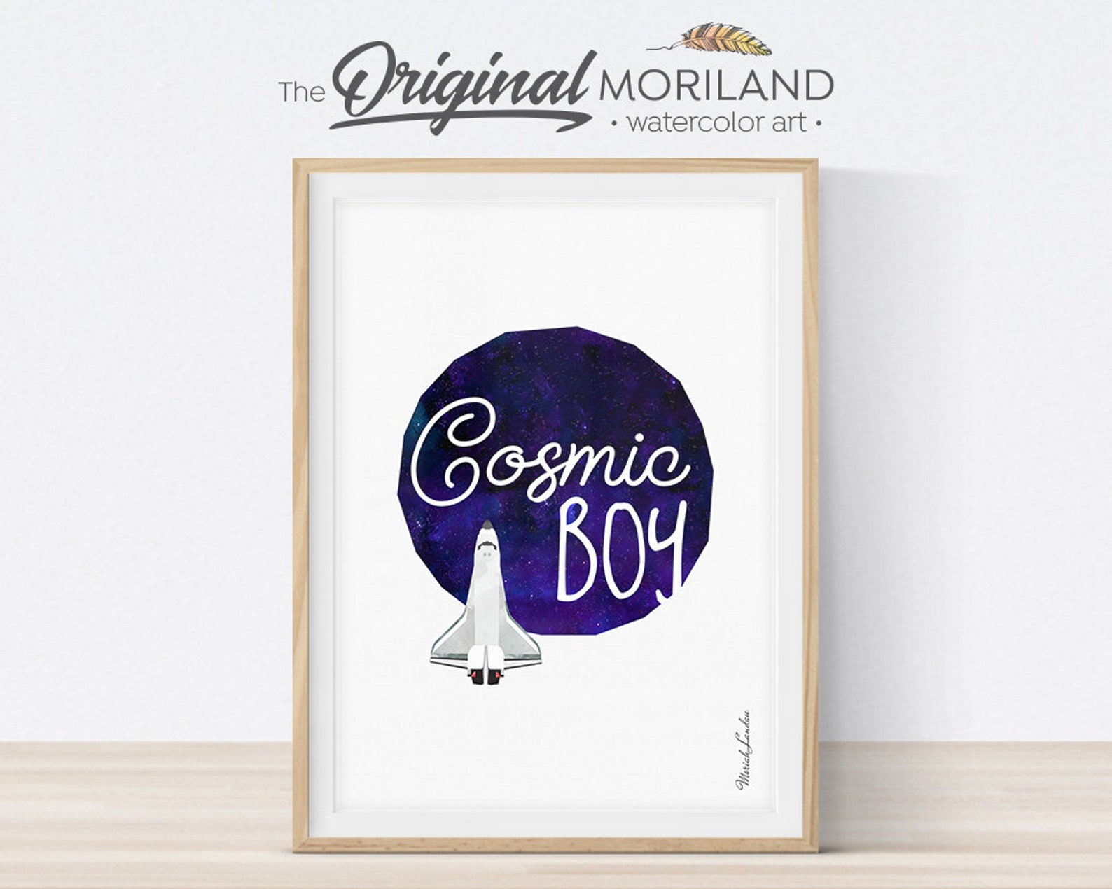 Cosmic Boy Print Space Shuttle Art Space Room Decor Planet - Etsy