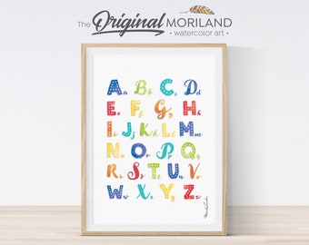 Printable Alphabet Upper and Lower Case Trace and Color - Etsy