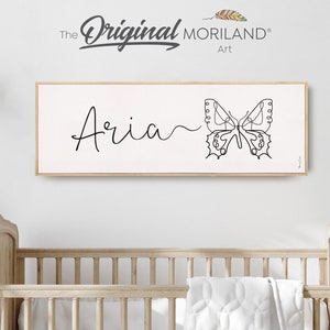 Custom Name One Line Drawing - Printable Custom Name With Butterfly ...