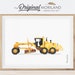 Bulldozer Grader Print Grader Wall Art Construction Print | Etsy