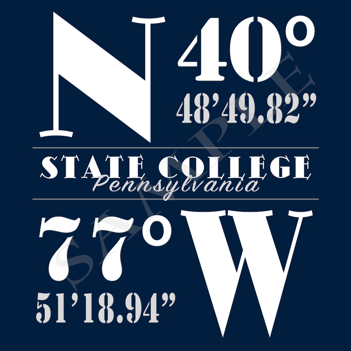 Latitude Longitude Sign, GPS, Coordinates, Gifts, Custom Location ...