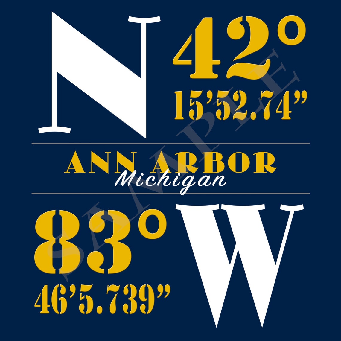 Latitude Longitude Sign, GPS, Coordinates, Gifts, Custom Location ...