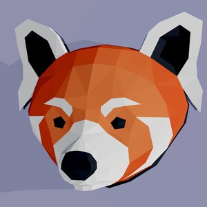 Red Panda Papercraft - Printable DIY Pdf Template - Etsy