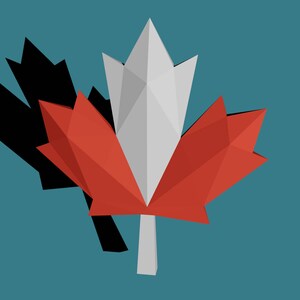 Canadian Maple Leaf Papercraft - Printable DIY Pdf Template, Canada 150 ...