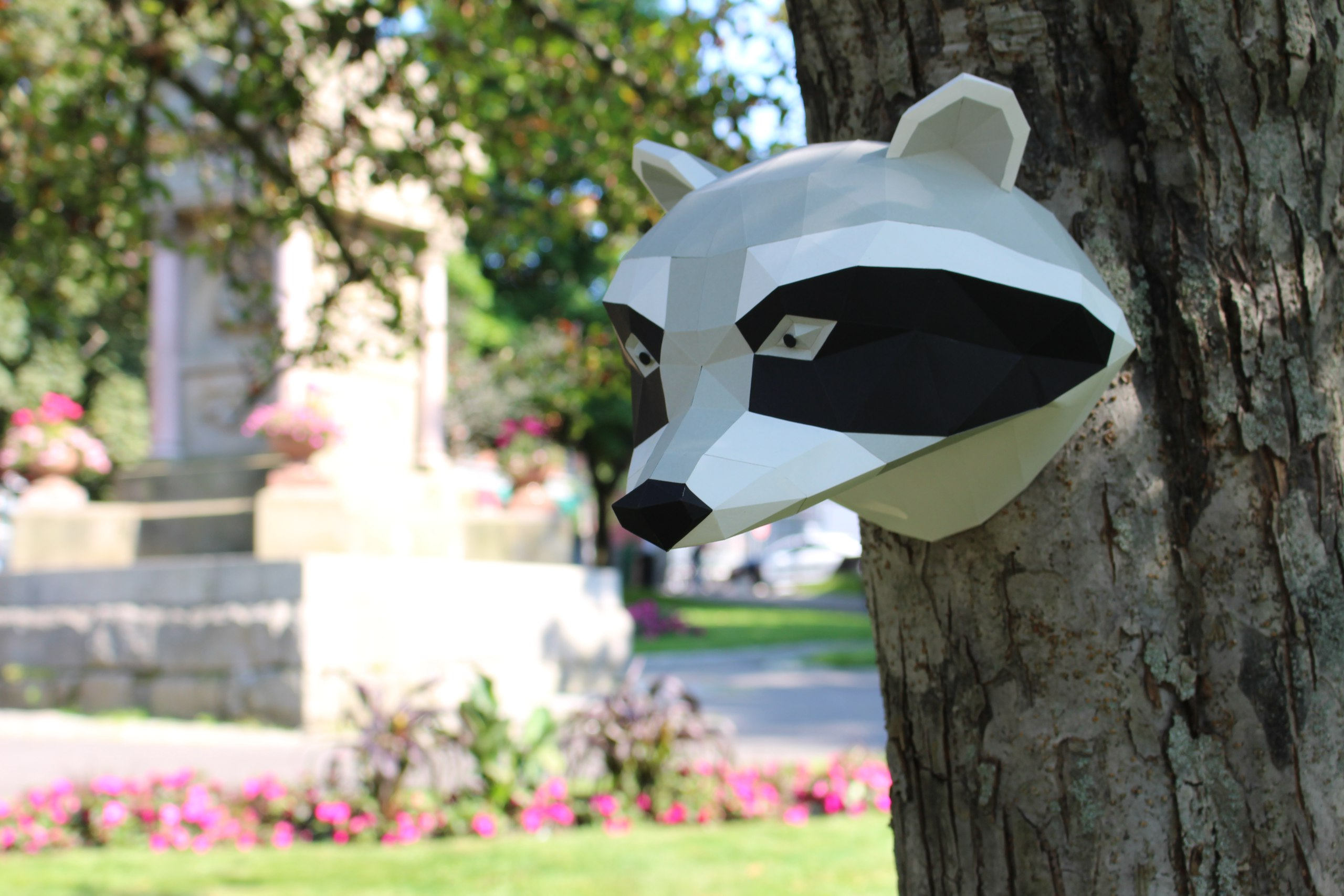 Raccoon Papercraft Printable DIY Pdf Template - Etsy