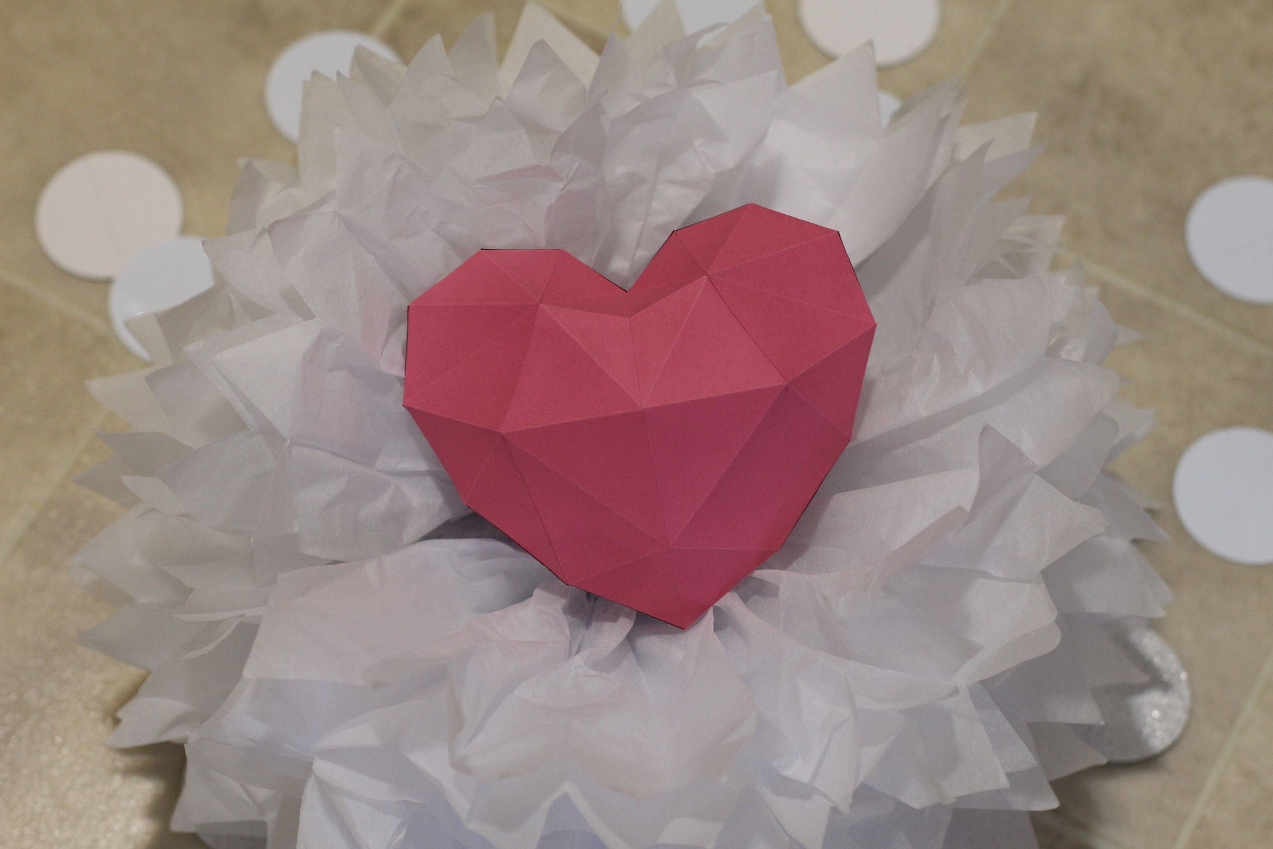 Valentine Love Heart Printable DIY Pdf Template - Etsy