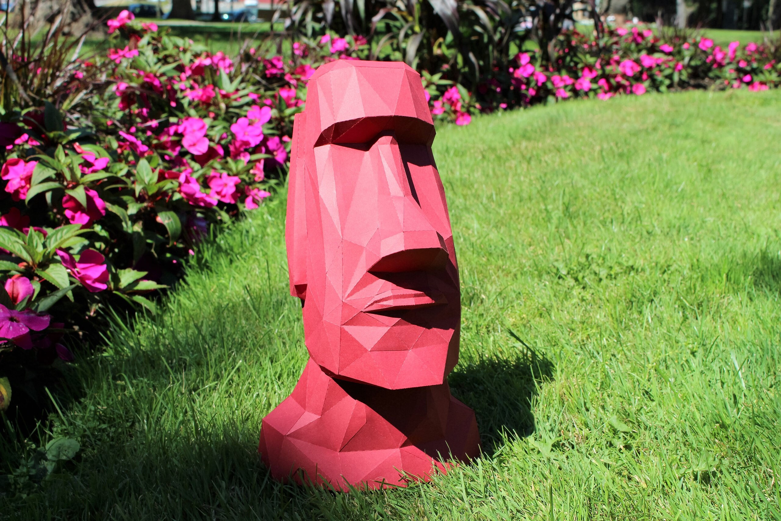 Moai Easter Island Papercraft Head Printable DIY Pdf Template, 3D PDF ...