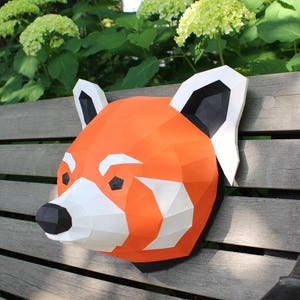 Red Panda Papercraft - Printable DIY Pdf Template - Etsy