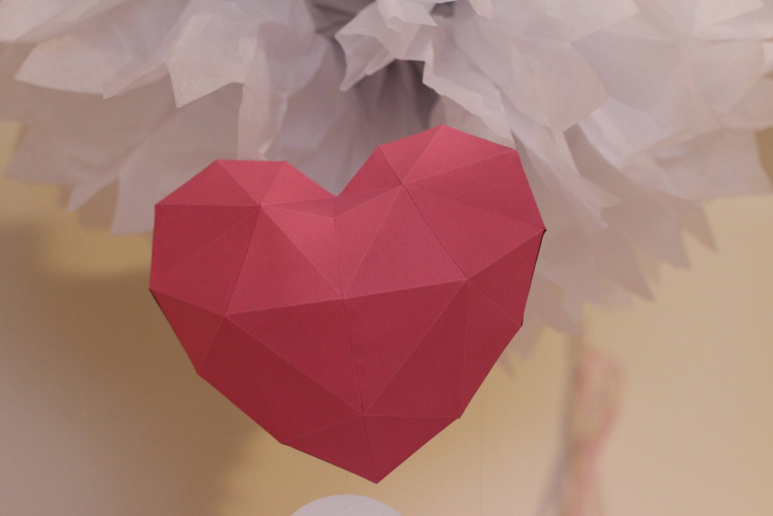 Valentine Love Heart - Printable DIY Pdf Template - Etsy