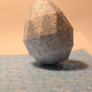 Easter Eggs Papercraft - Printable DIY Pdf Template - Etsy