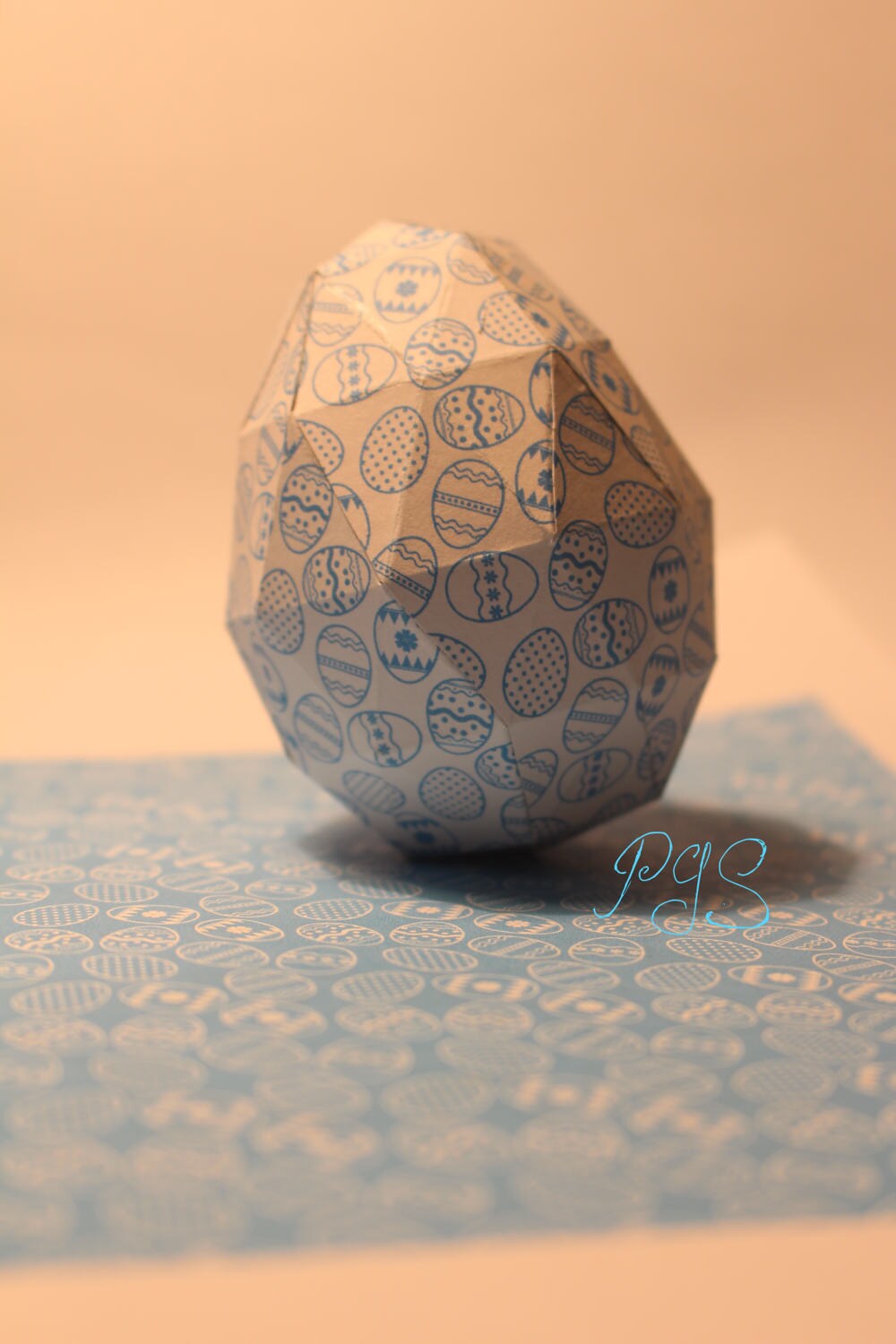 Easter Eggs Papercraft - Printable DIY Pdf Template - Etsy