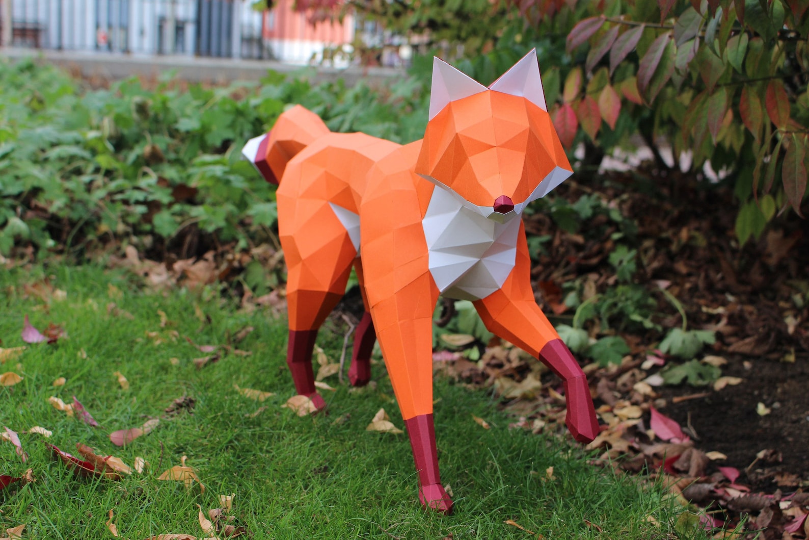 Fox Papercraft - Printable DIY Pdf Template - Etsy