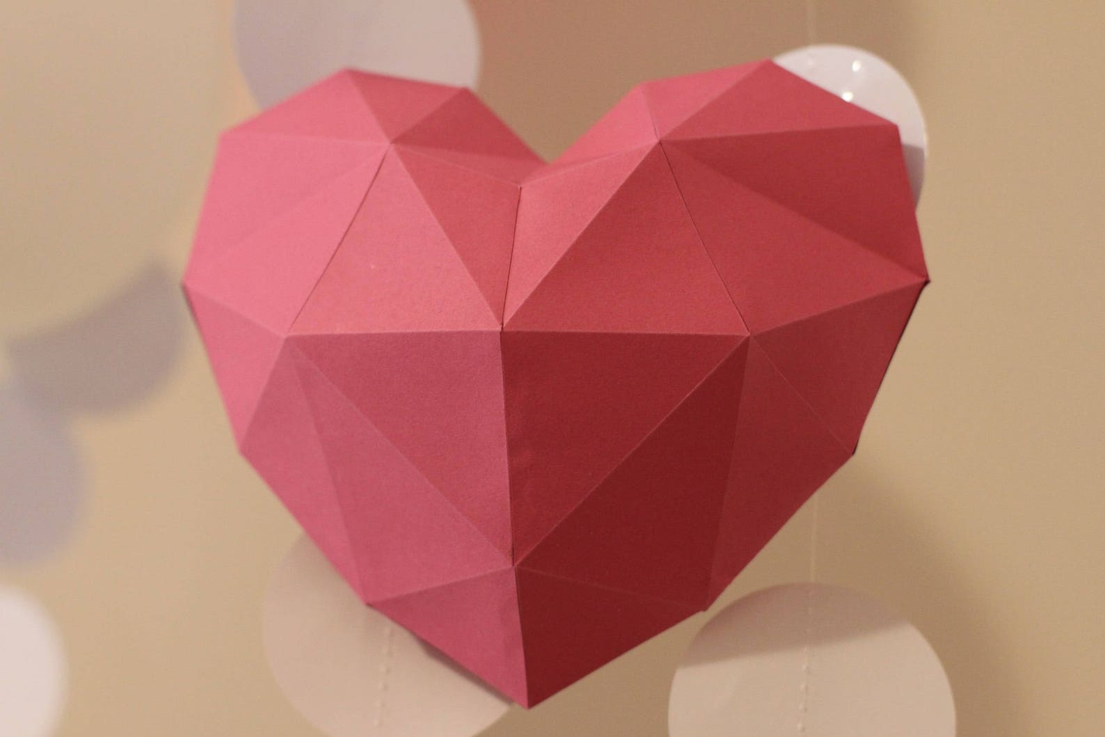 Valentine Love Heart - Printable DIY Pdf Template - Etsy