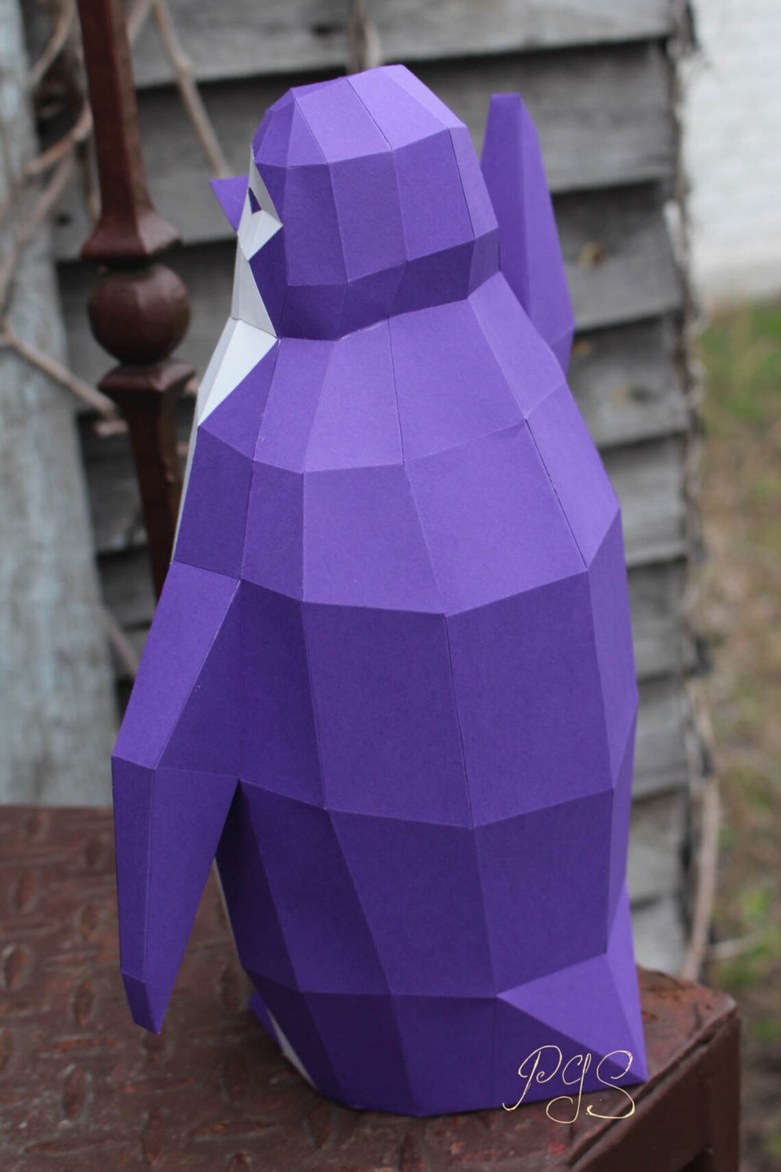 Waving Penguin Papercraft Printable DIY Pdf Template - Etsy