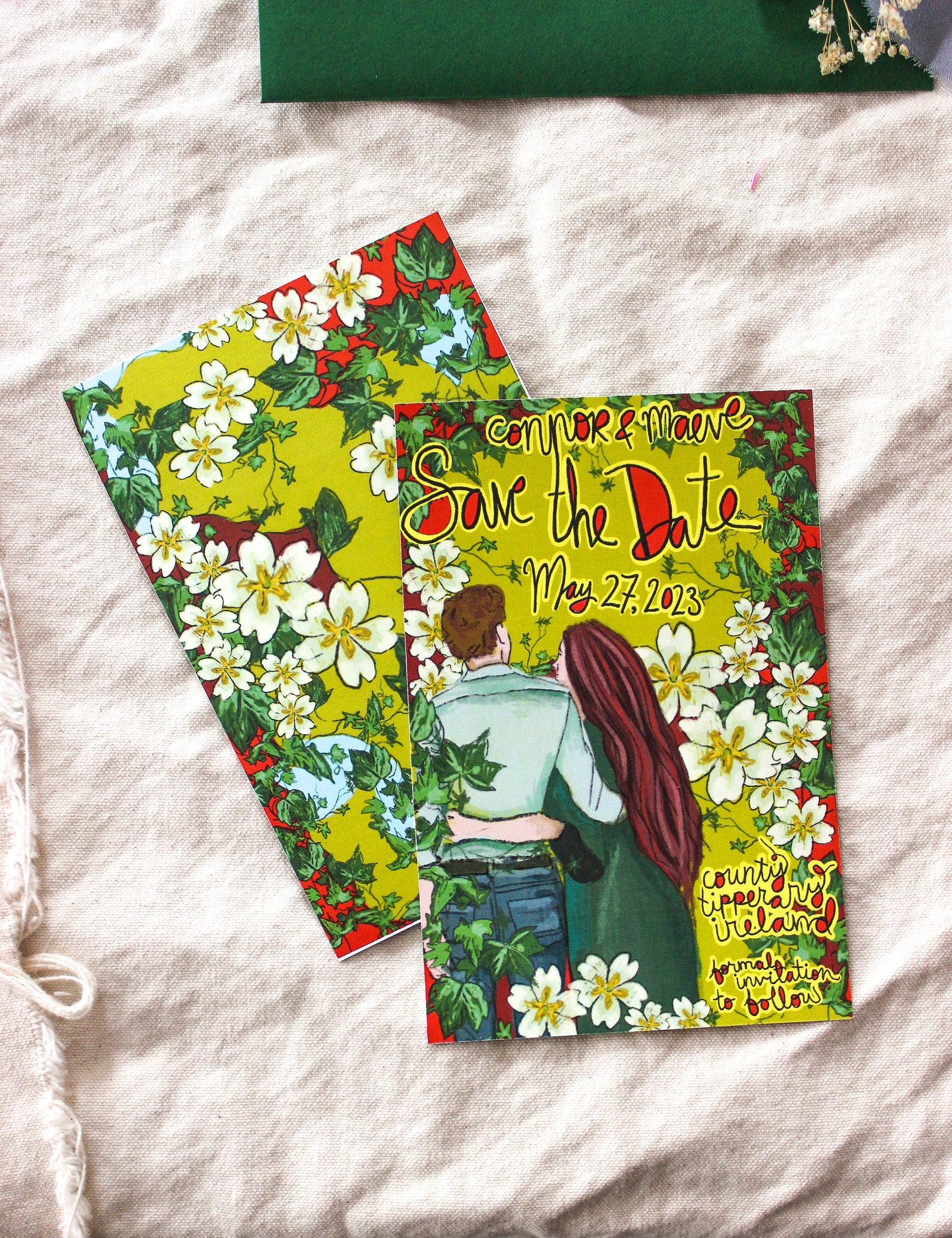 Custom Wedding Save the Dates / Custom Illustrated Save the Dates ...