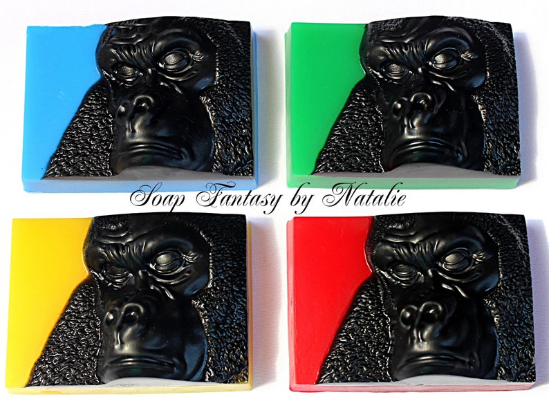 Gorilla Soap-monkey Soap-animal Soap-primate Soap-men's - Etsy