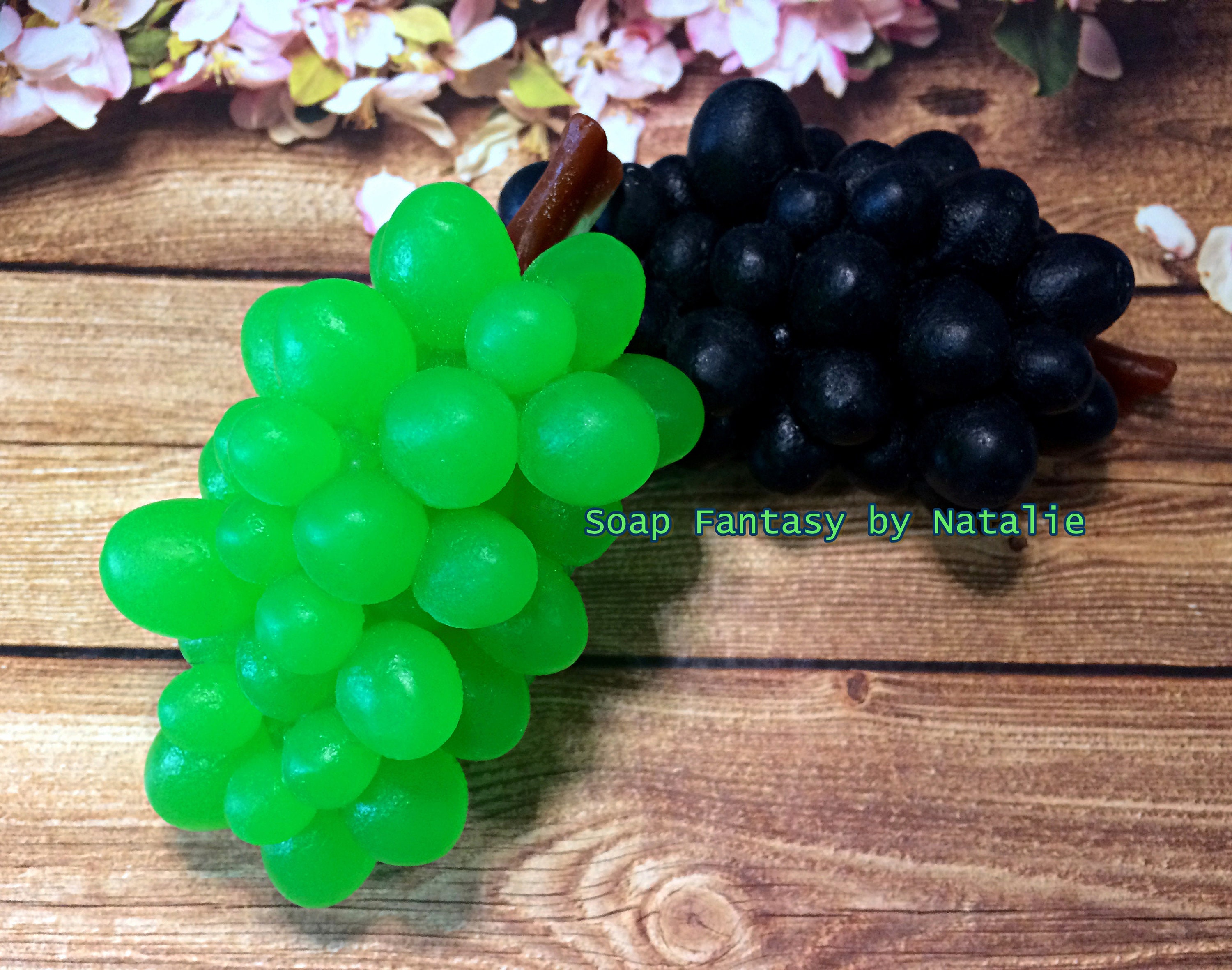 Grapes Soap-bunch of Grapes Soap-party Favor-food Soap-fruit | Etsy