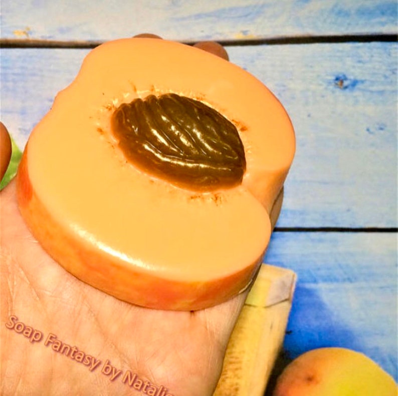 Peach Soap-Fruit Soap-Vegan Soap-Piece of Peach Soap | Etsy