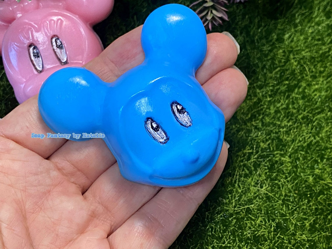 4 Minnie Mouse or Mickey Mouse Soaps-mouse Head Soap-small | Etsy