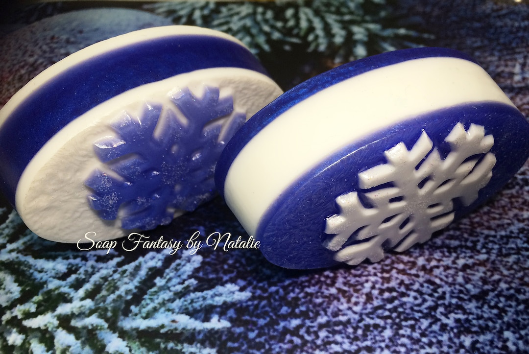 Snowflake Oval Plastic Soap Mold - Etsy