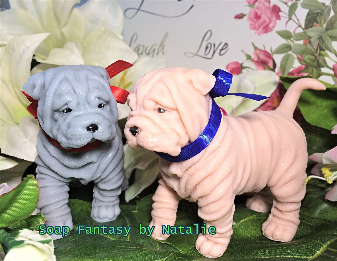 Sharpay Soap-big Dog Soap-3d Soap-animal Soap-cute Soap-dog Lover Soap ...