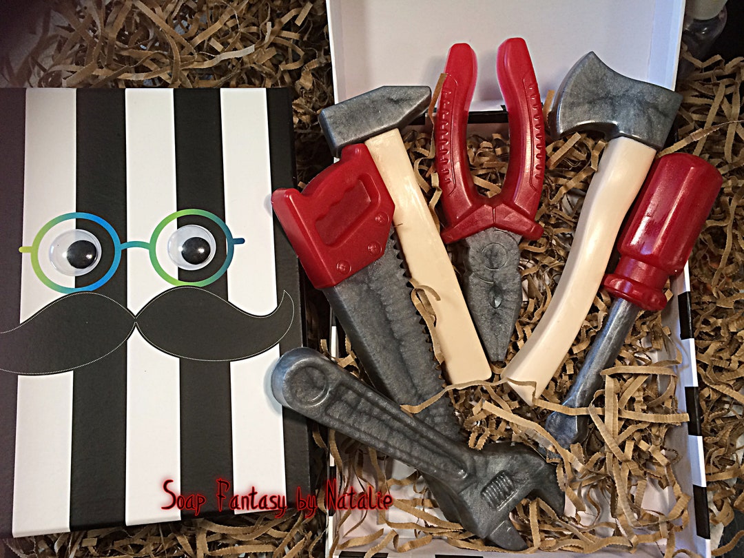 Handyman Soaps Gift Set-set of 6 Soaps-tools Soap-2d Soap-toolset Soap ...