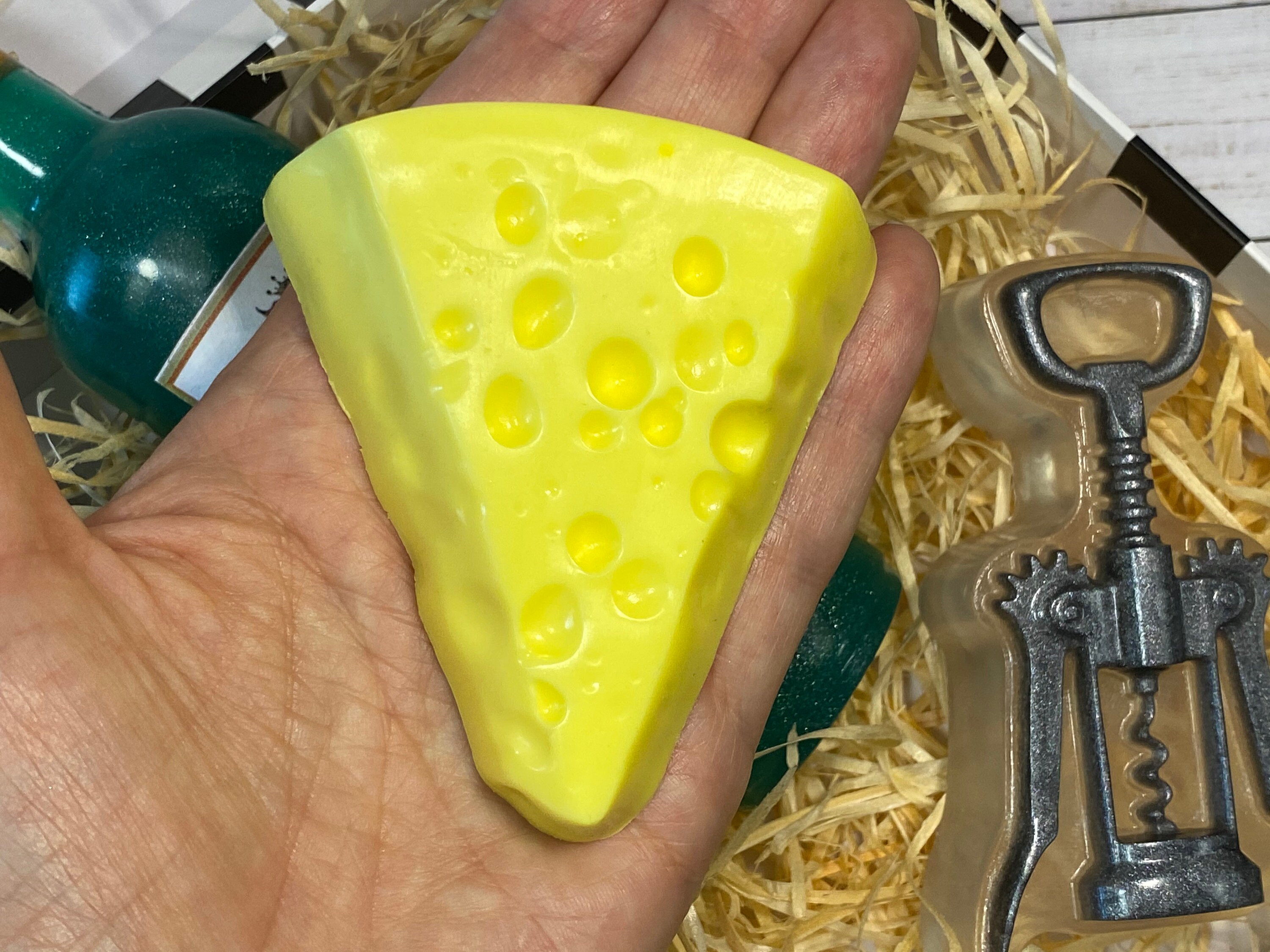 Men's Gift-soap Set-wine Soap-cheese Soap-opener | Etsy